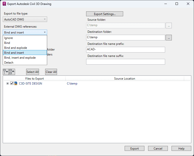 Convert Civil 3D Files for AutoCAD and More | Between the Lines Blog